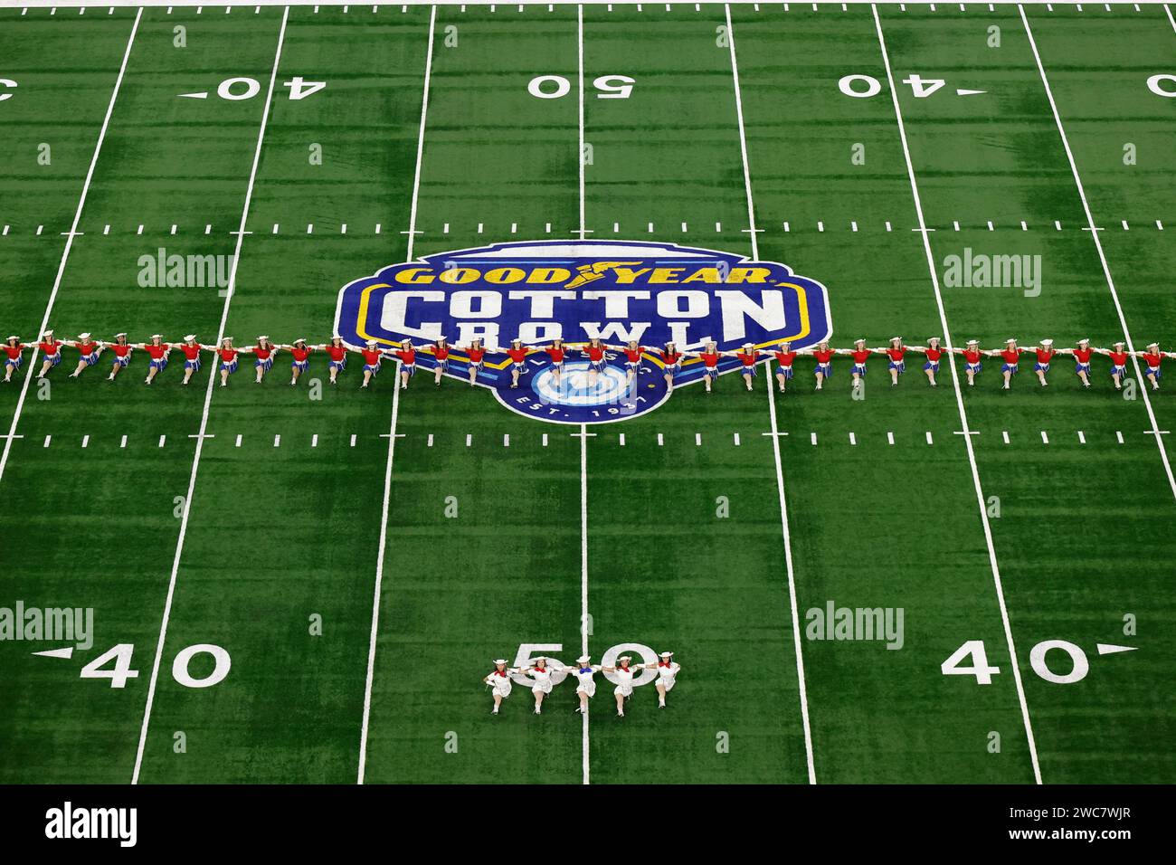 The Kilgore College Rangerettes perform during pregame ceremonies at ...