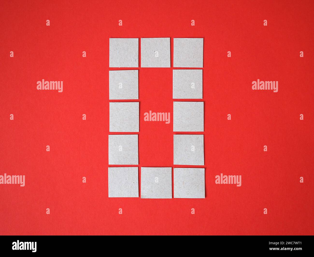 Number Zero Written In Vintage Lcd Style Stock Photo - Alamy