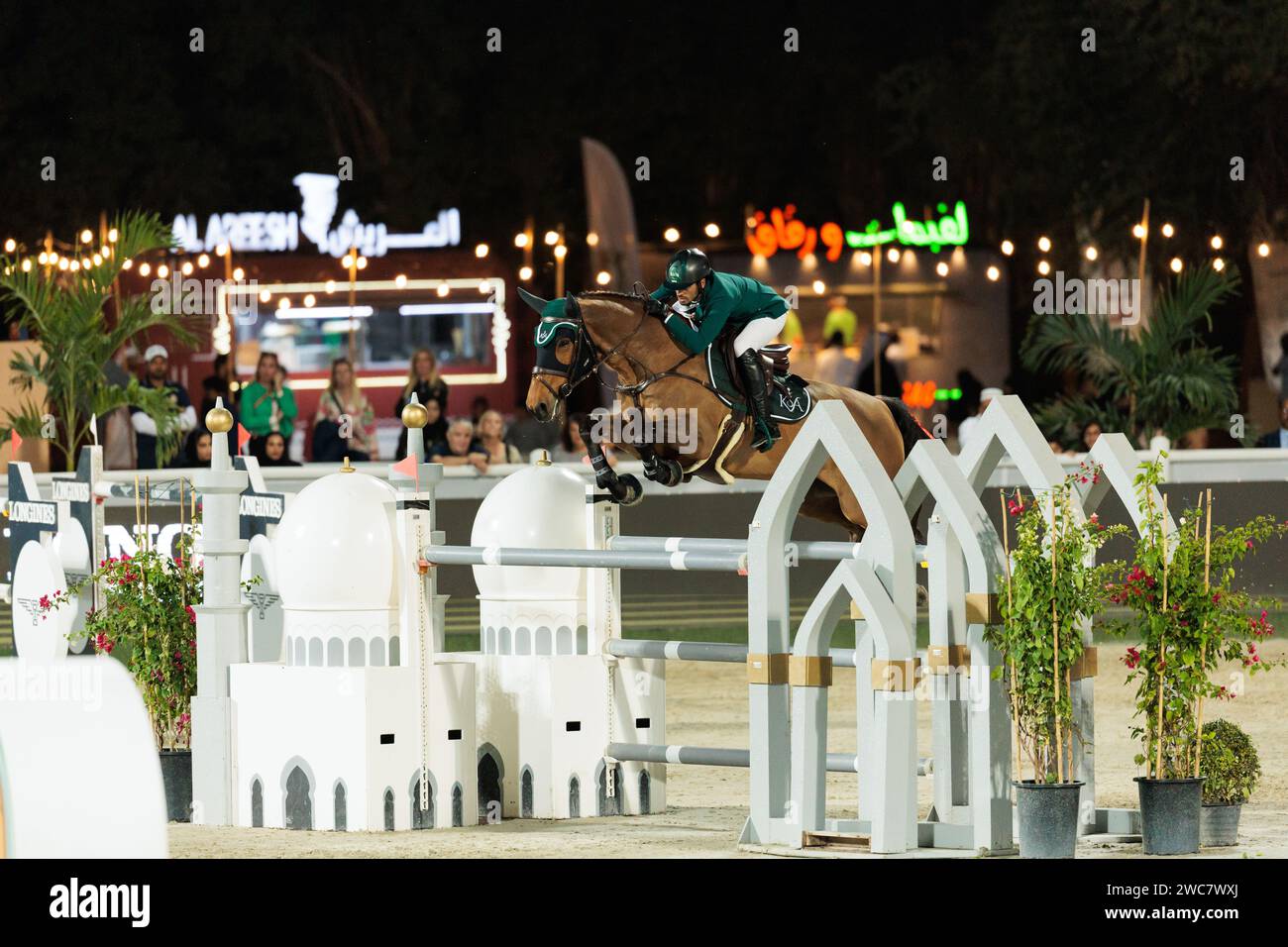 Gold and Shooting Club, UAE. 14 January, 2024. Khaled Almobty of Saudi ...