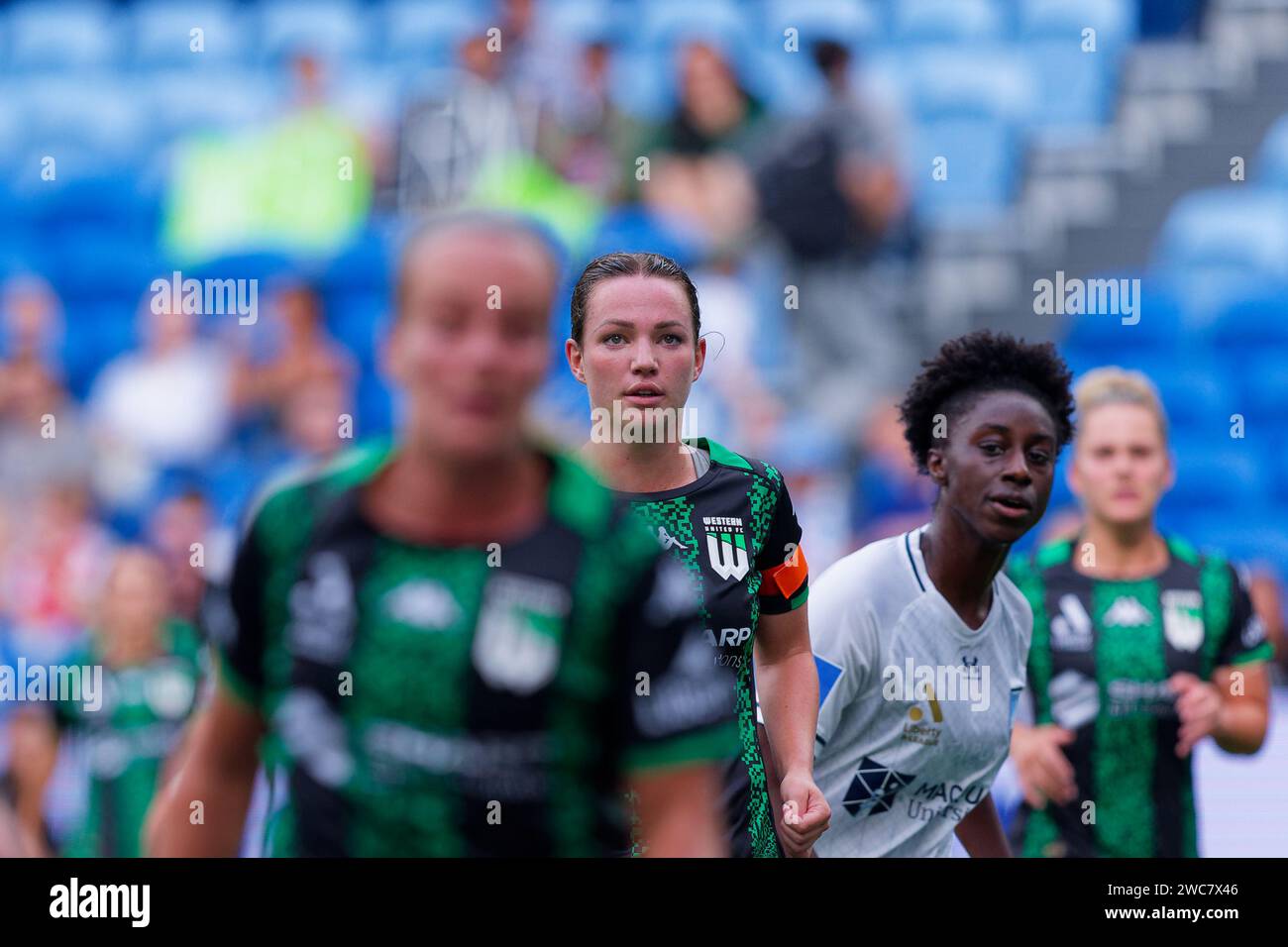 Sydney, Australia. 14th Jan, 2024. Grace Maher of Western United looks ...