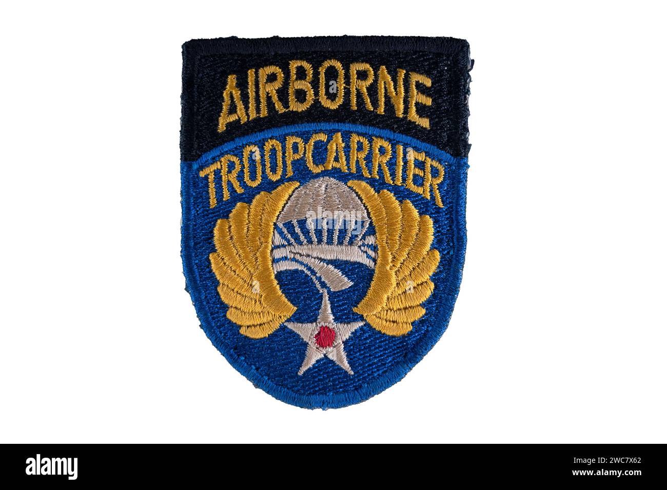 US WWII Airborne Troop Carrier Embroidered Badge Stock Photo - Alamy
