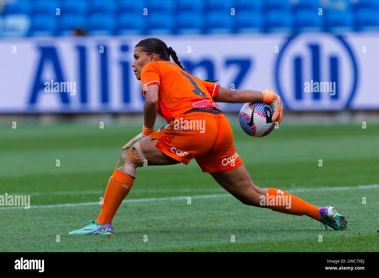 Sydney, Australia. 14th Jan, 2024. Goalkeeper, Jada Whyman of Sydney FC ...