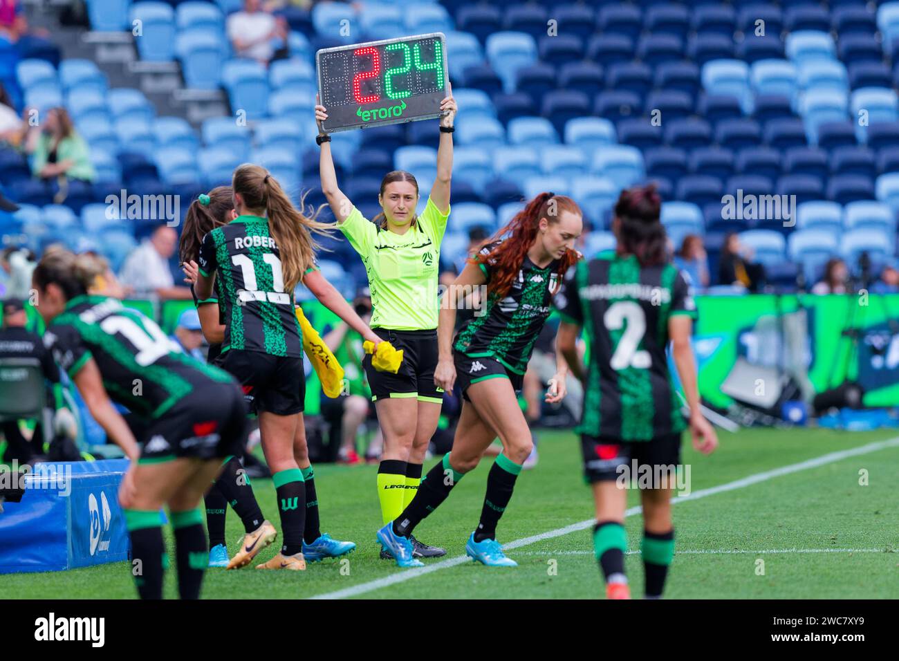 Sydney, Australia. 14th Jan, 2024. Hannah Keane replaces Stacey ...