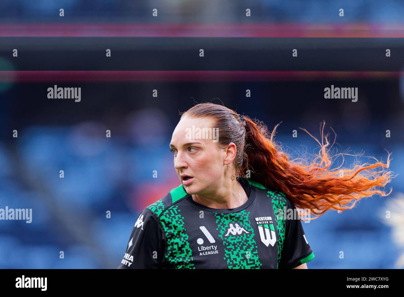 Sydney, Australia. 14th Jan, 2024. Hannah Keane of Western United looks ...