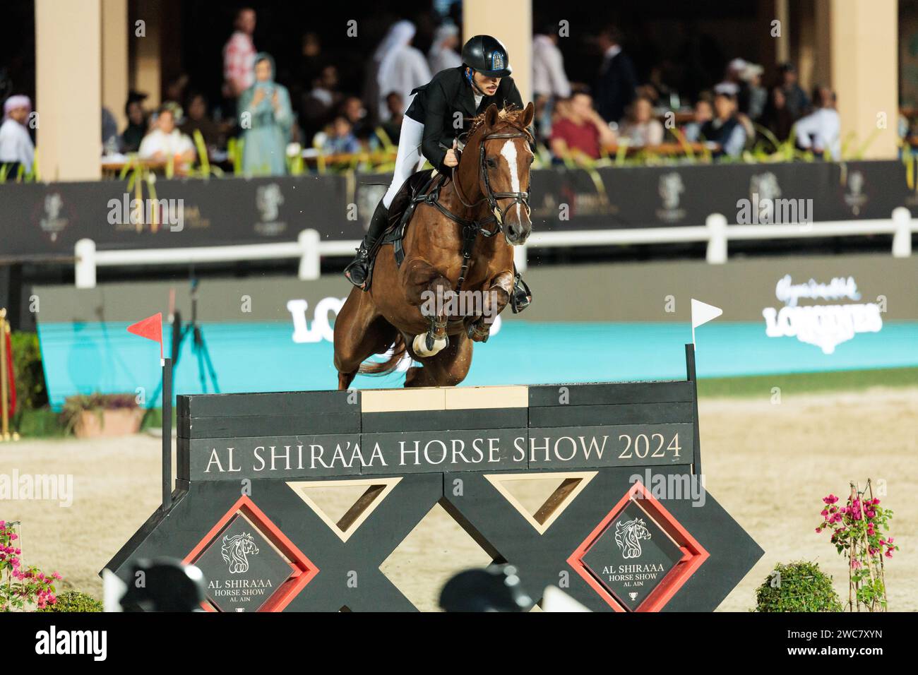 Gold and Shooting Club, UAE. 14 January, 2024. Osama Al Zabibi of ...