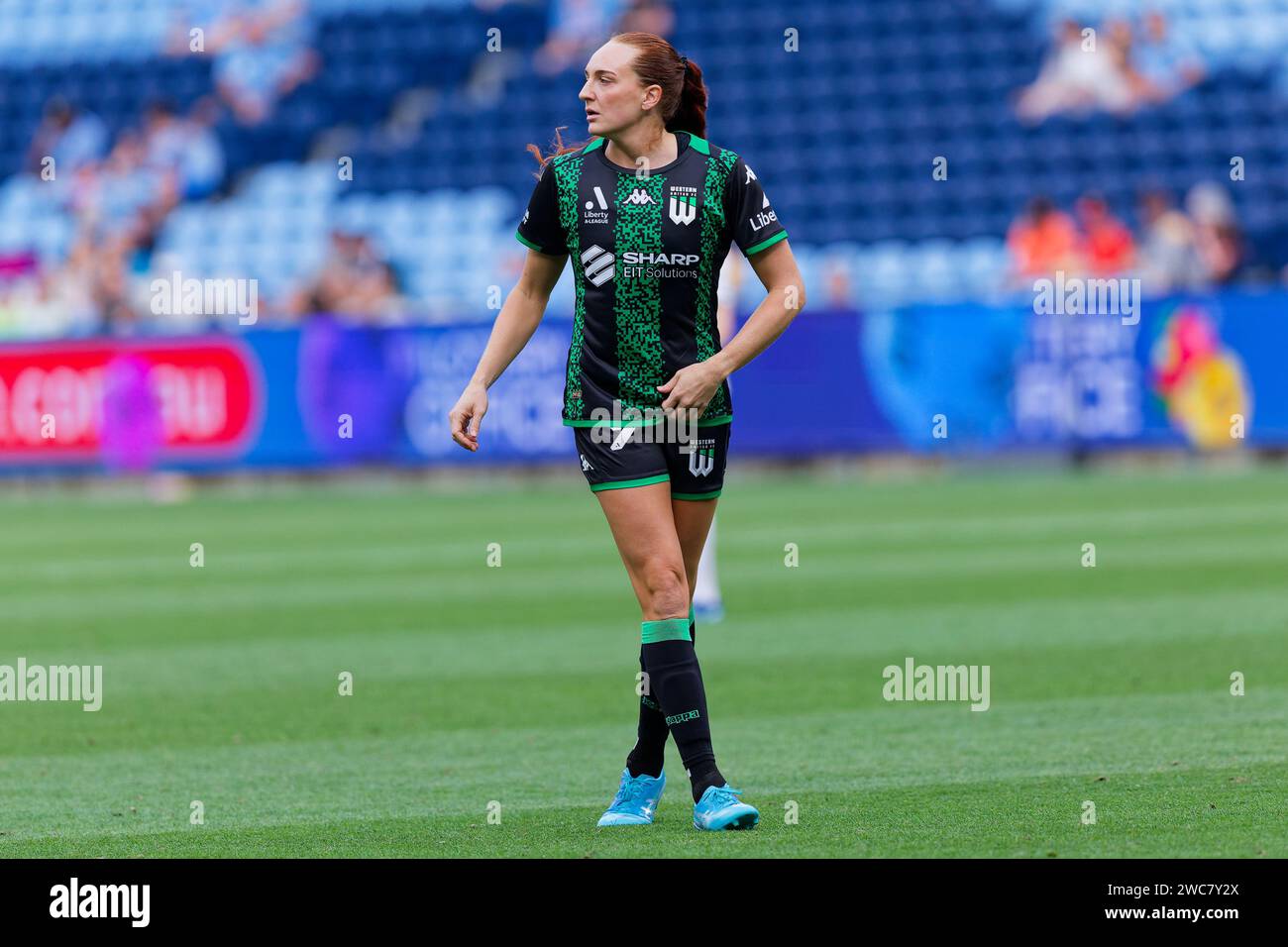 Sydney, Australia. 14th Jan, 2024. Hannah Keane of Western United looks ...