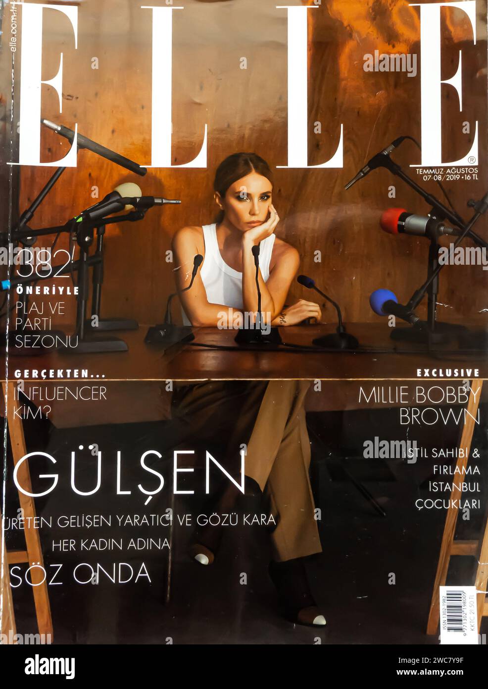 ELLE magazine Turkish edition August 2019 Stock Photo - Alamy