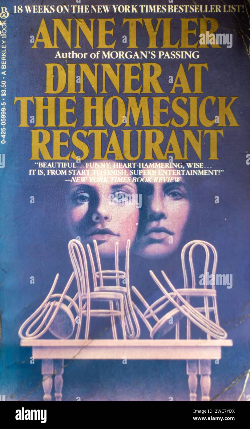 Dinner at the Homesick Restaurant Novel by Anne Tyler 1982 Stock Photo ...