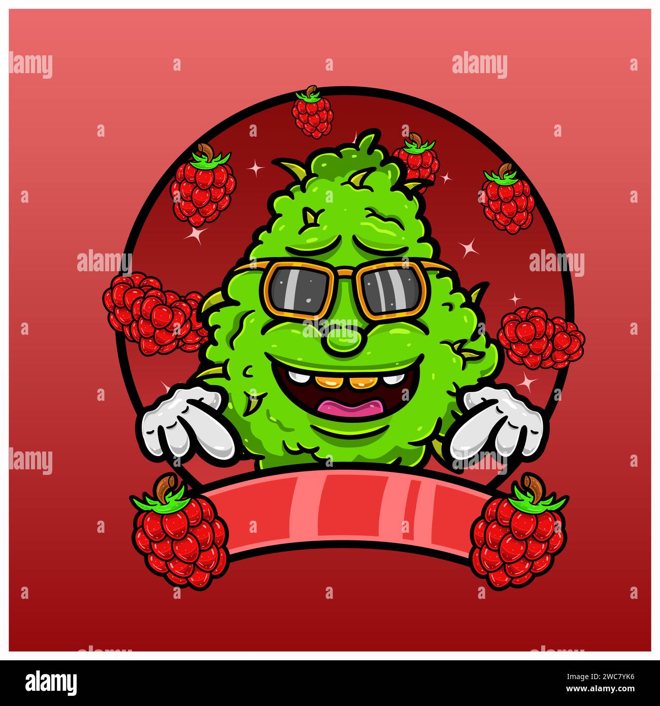 Raspberry and peach flavor Stock Vector Images - Alamy