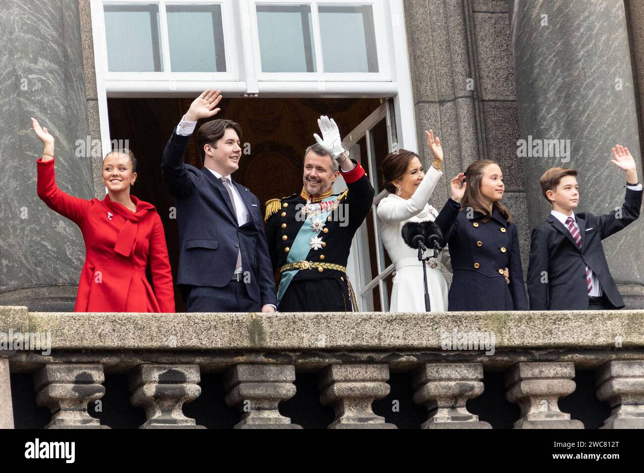 King Frederik X, Queen Mary, Crown Prince Christian, Princess Isabella ...