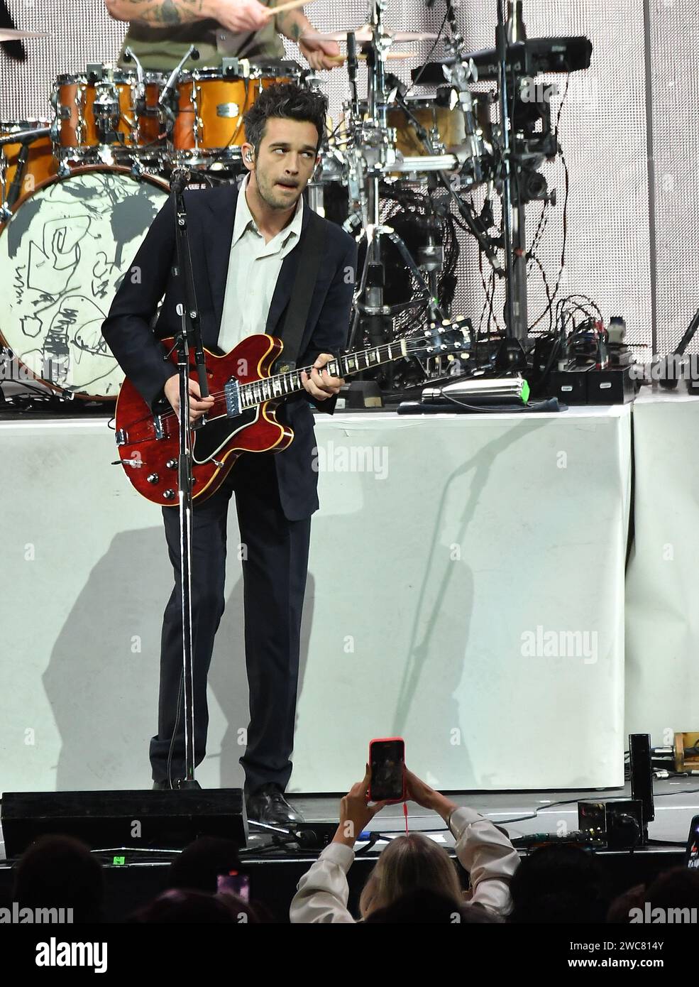 The 1975 - Matty Healy performs onstage at the 2024 iHeartRadio ALTer ...