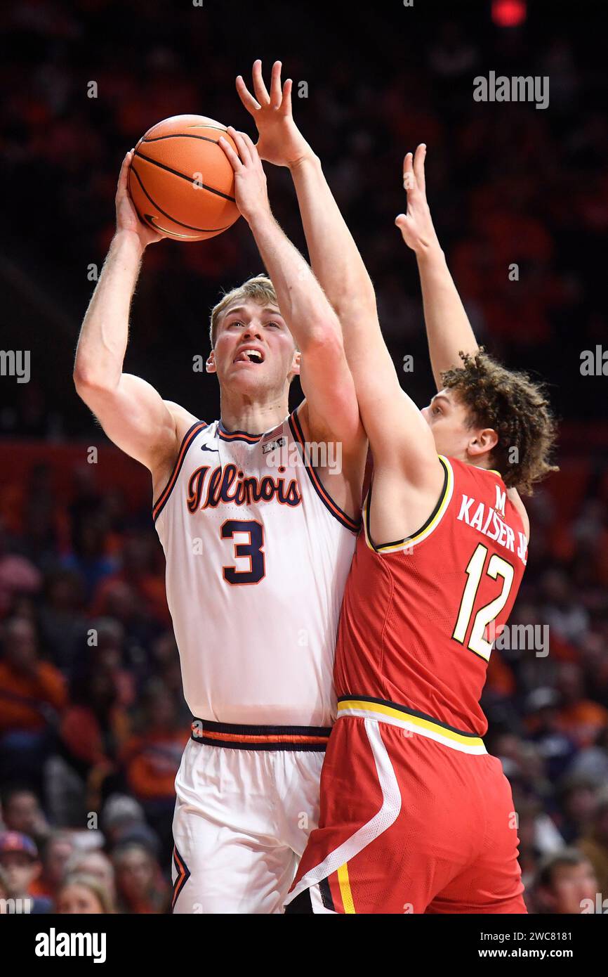 CHAMPAIGN, IL - JANUARY 14: Illinois Fighting Illini Guard Marcus ...