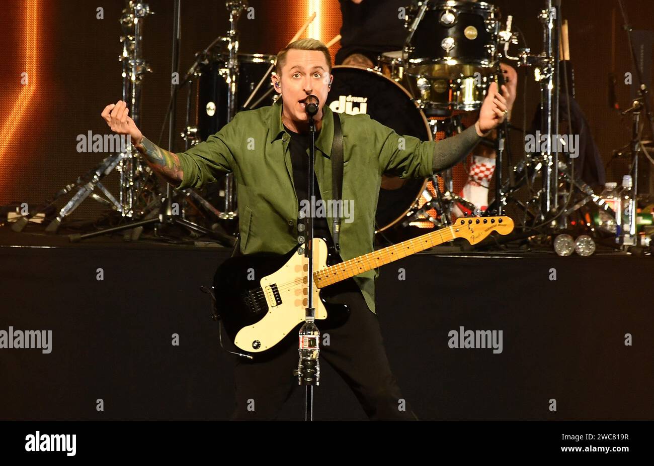 Yellowcard - Ryan Key performs onstage at the 2024 iHeartRadio ALTer ...