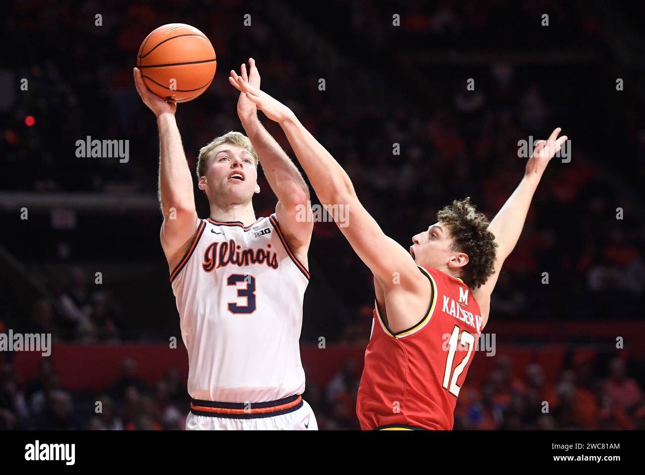 CHAMPAIGN, IL - JANUARY 14: Illinois Fighting Illini Guard Marcus ...