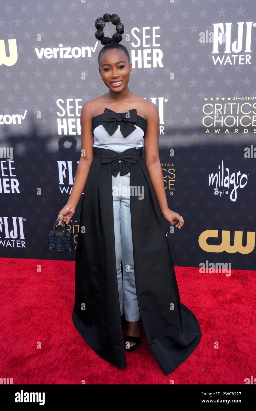 Calah Lane arrives at the 29th Critics Choice Awards on Sunday, Jan. 14 ...