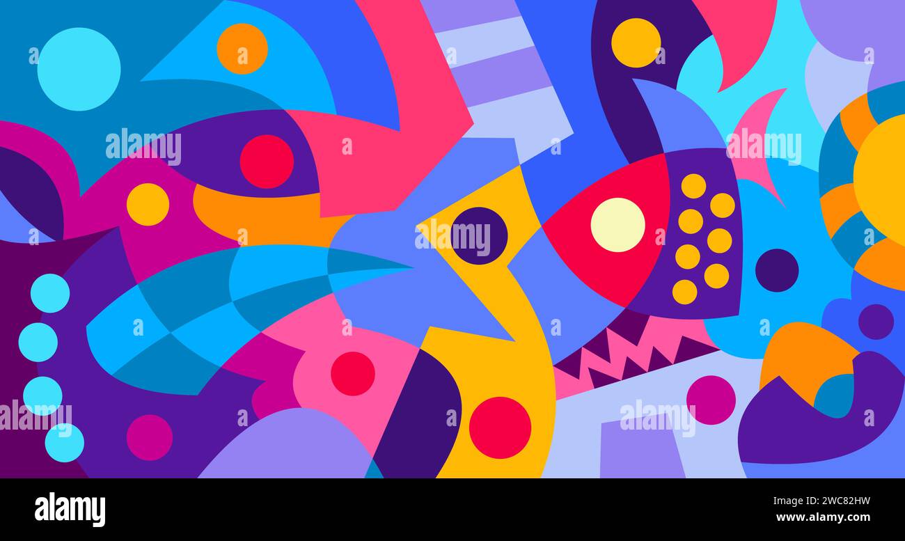 colorful abstract art Stock Vector Image & Art - Alamy