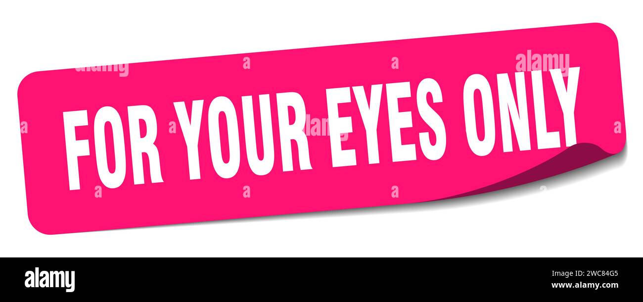 for your eyes only sticker. for your eyes only rectangular label ...