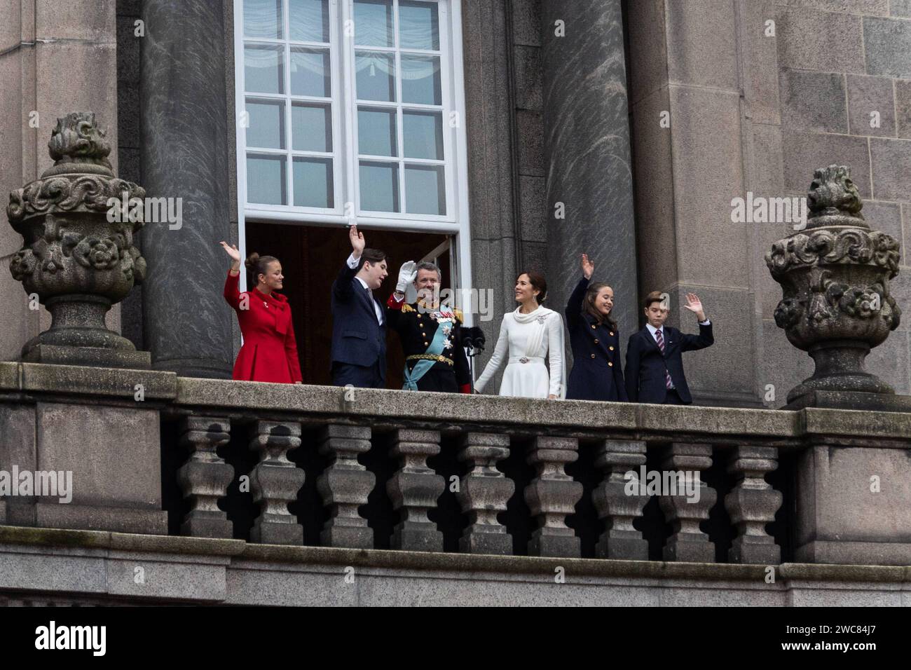 King Frederik X, Queen Mary, Crown Prince Christian, Princess Isabella ...