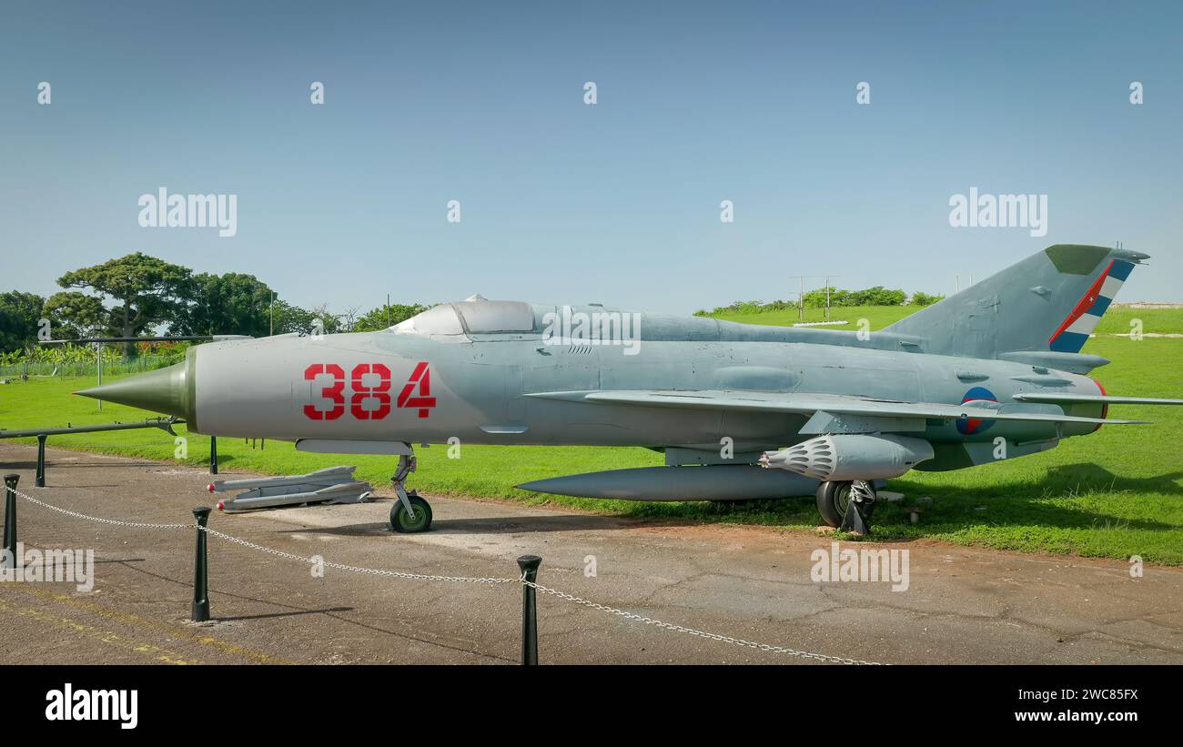 soviet MiG-21 plane used during the cuban missile crisis on display in ...