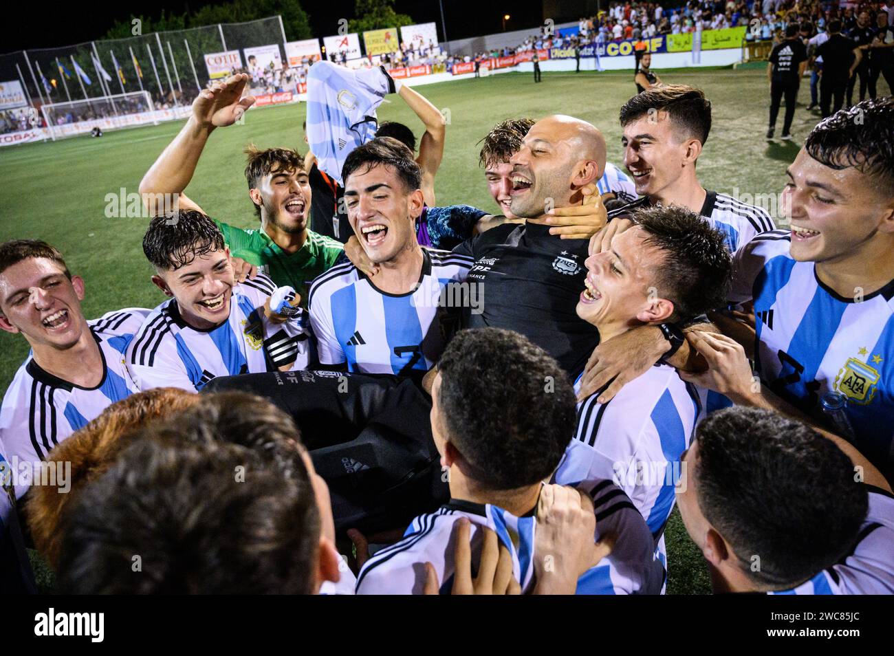 Javier Mascherano, coach of the Argentina U-20 National Team, champion ...