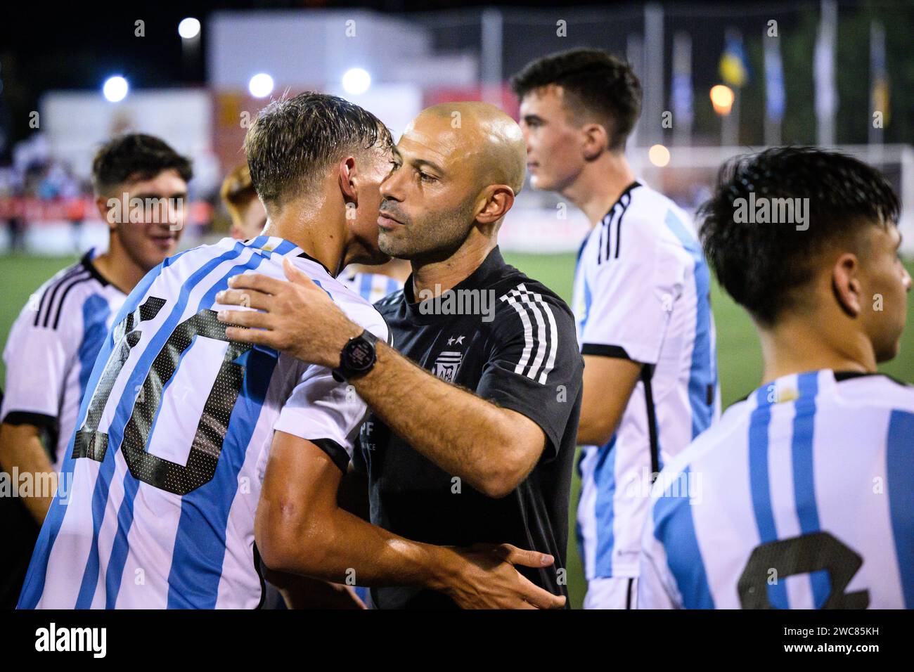 Javier Mascherano, coach of the Argentina U-20 National Team, champion ...
