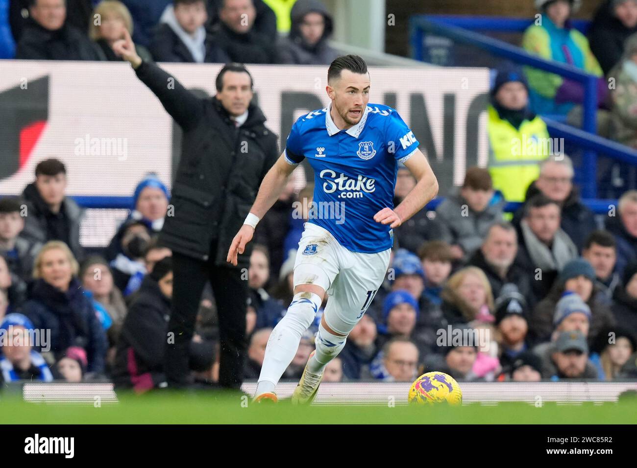 Jack Harrison of Everton during the Premier League match Everton vs ...