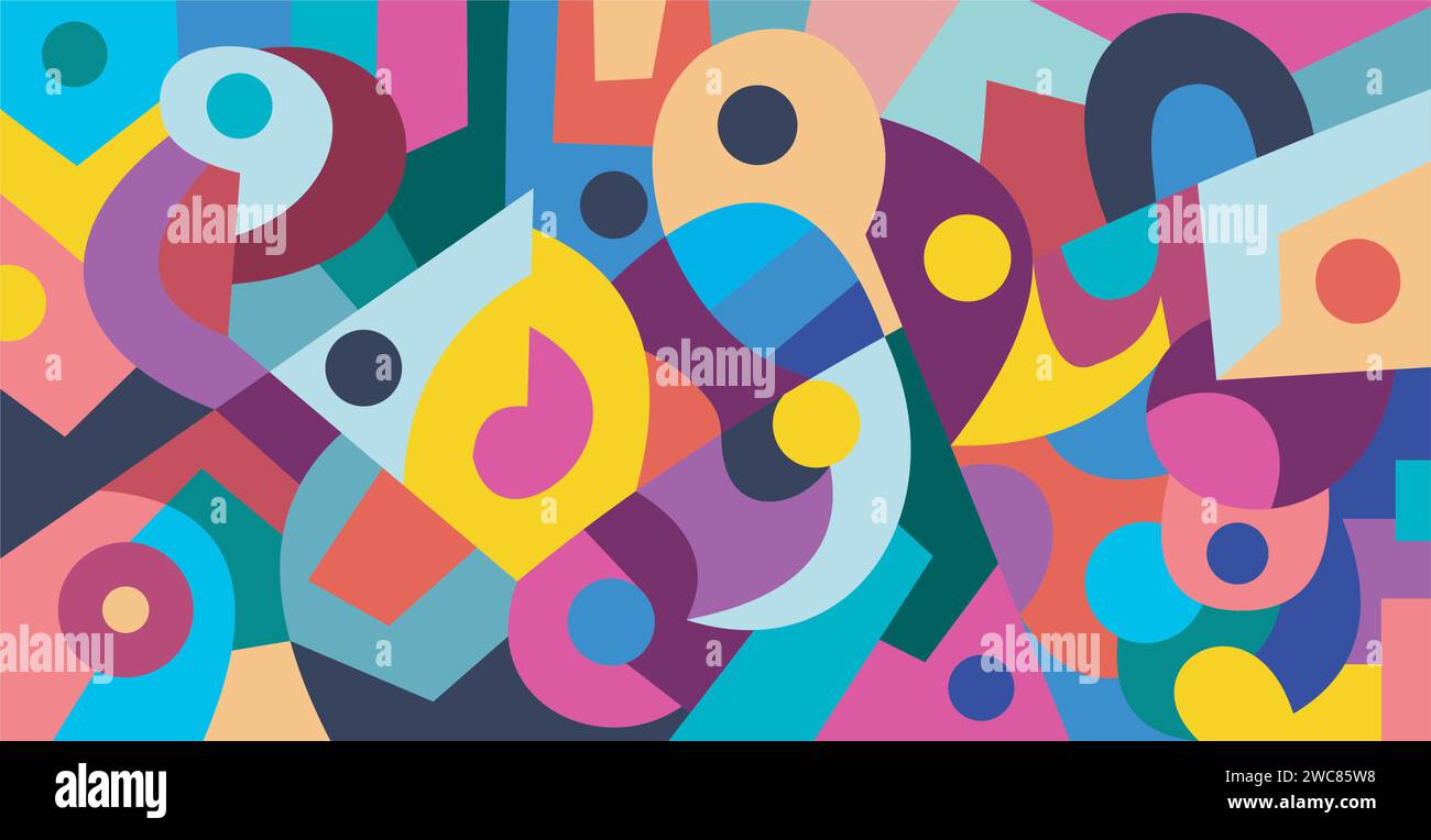 colorful abstract art Stock Vector Image & Art - Alamy