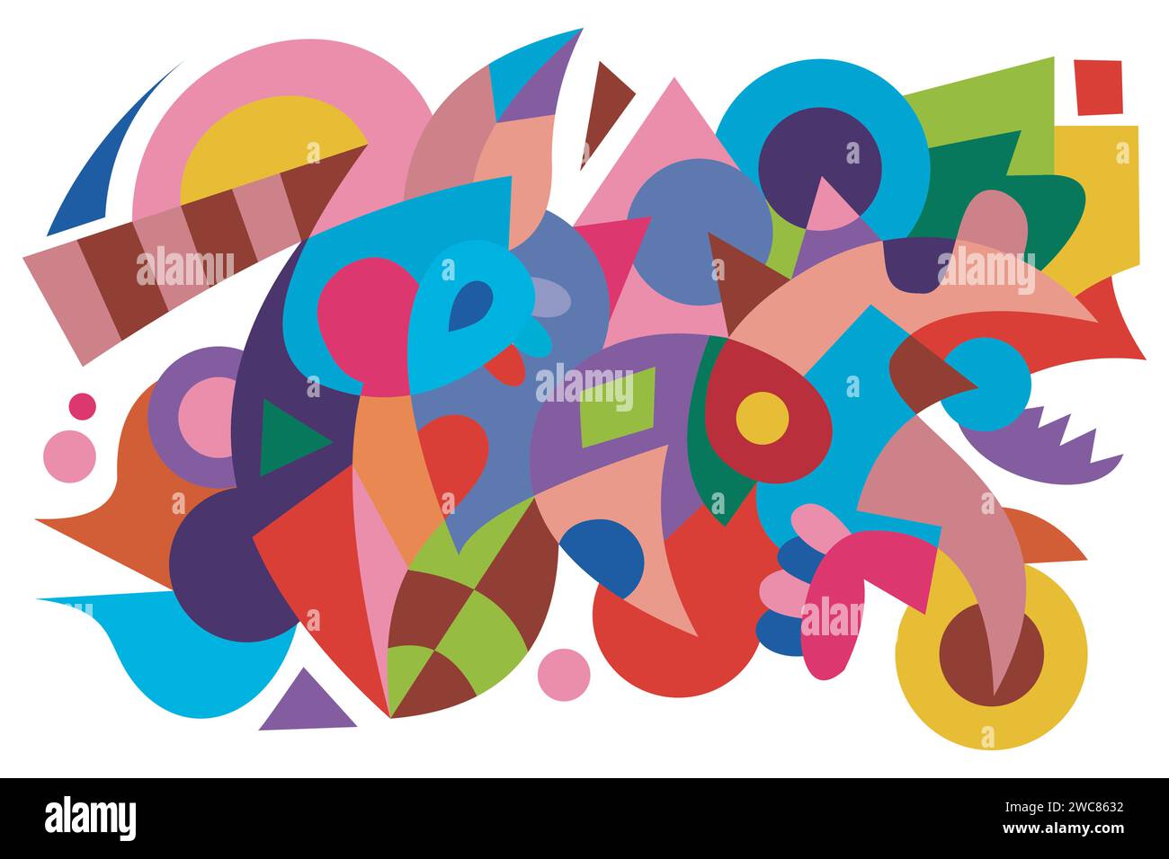 colorful abstract art Stock Vector Image & Art - Alamy