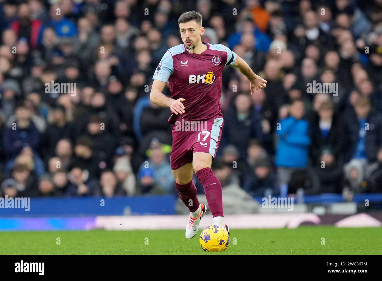 Clément Lenglet of Aston Villa during the Premier League match Everton ...