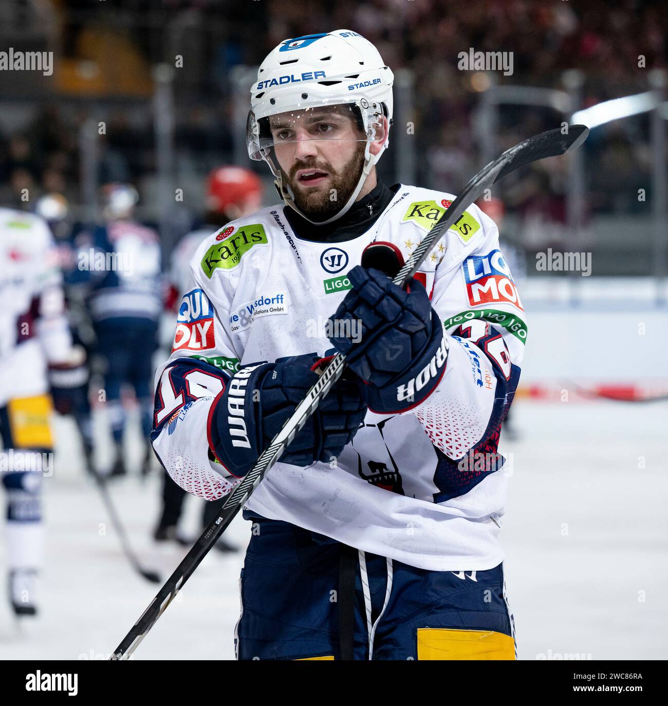 Muenchen, Deutschland. 14th Jan, 2024. Ben Finkelstein (Eisbaeren ...