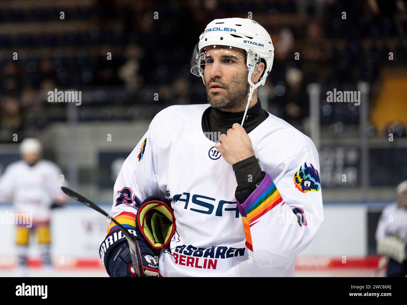 Muenchen, Deutschland. 14th Jan, 2024. Patrice Cormier (Eisbaeren ...