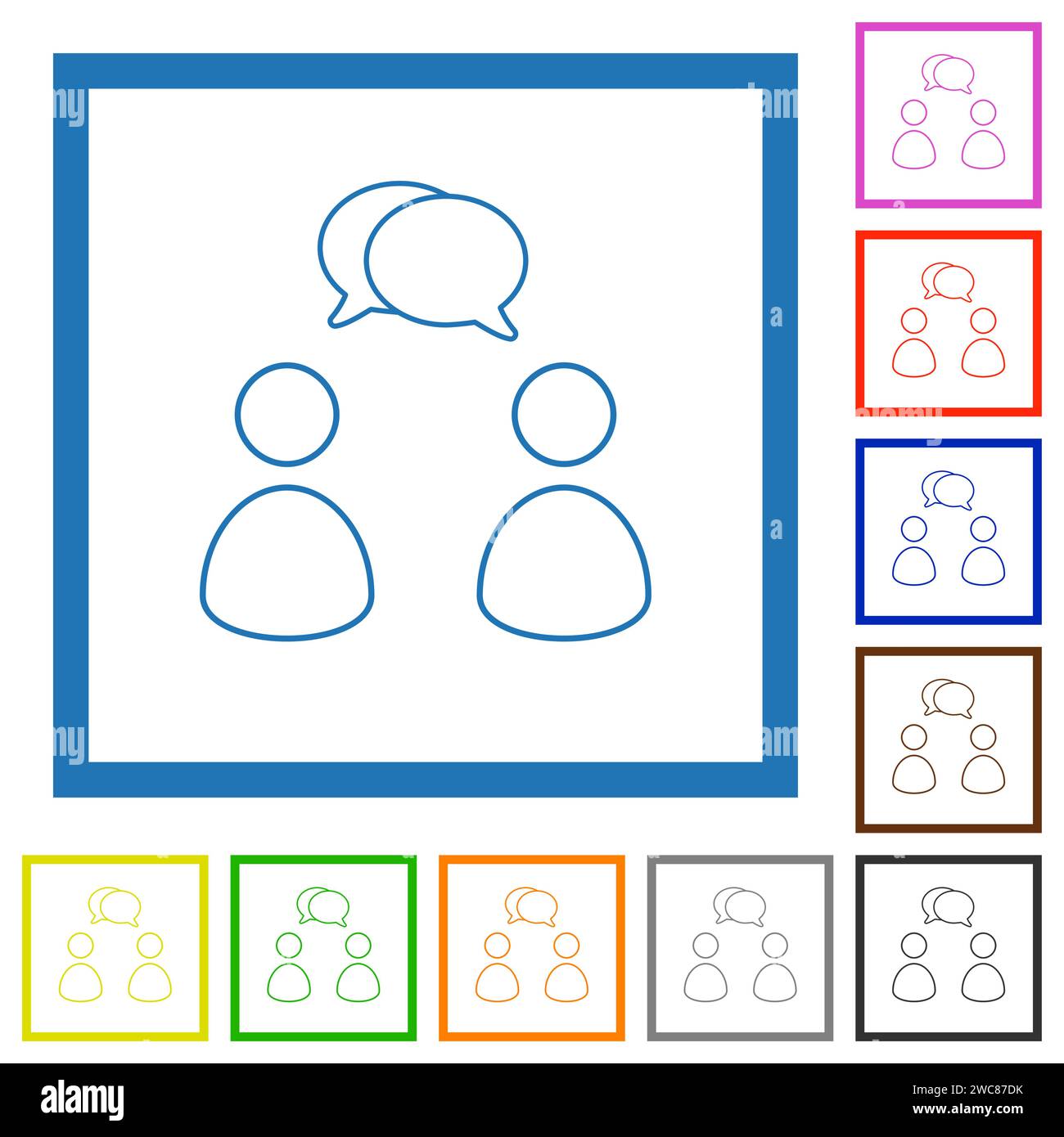 Two oval frames Stock Vector Images - Alamy