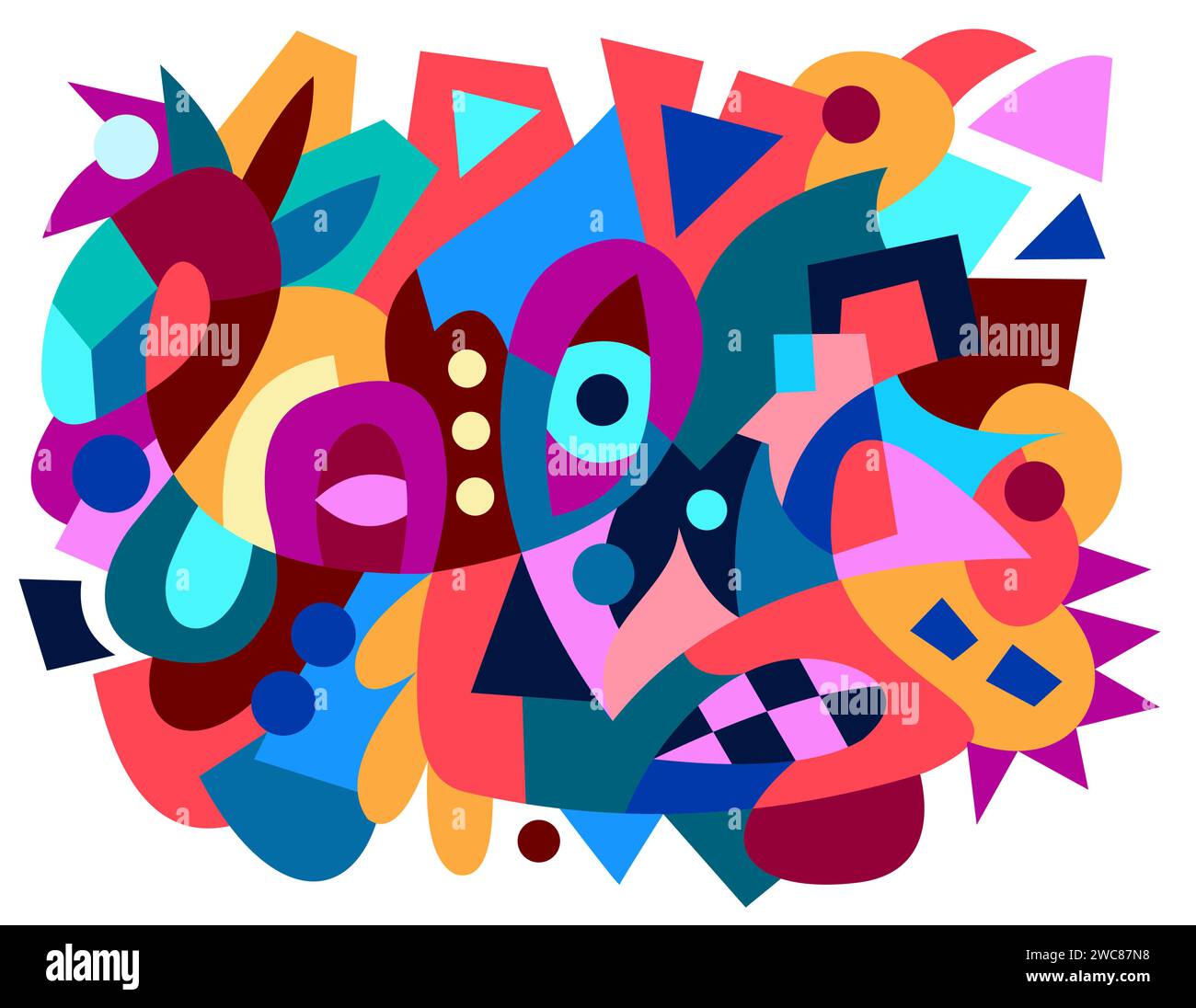 colorful abstract art Stock Vector Image & Art - Alamy
