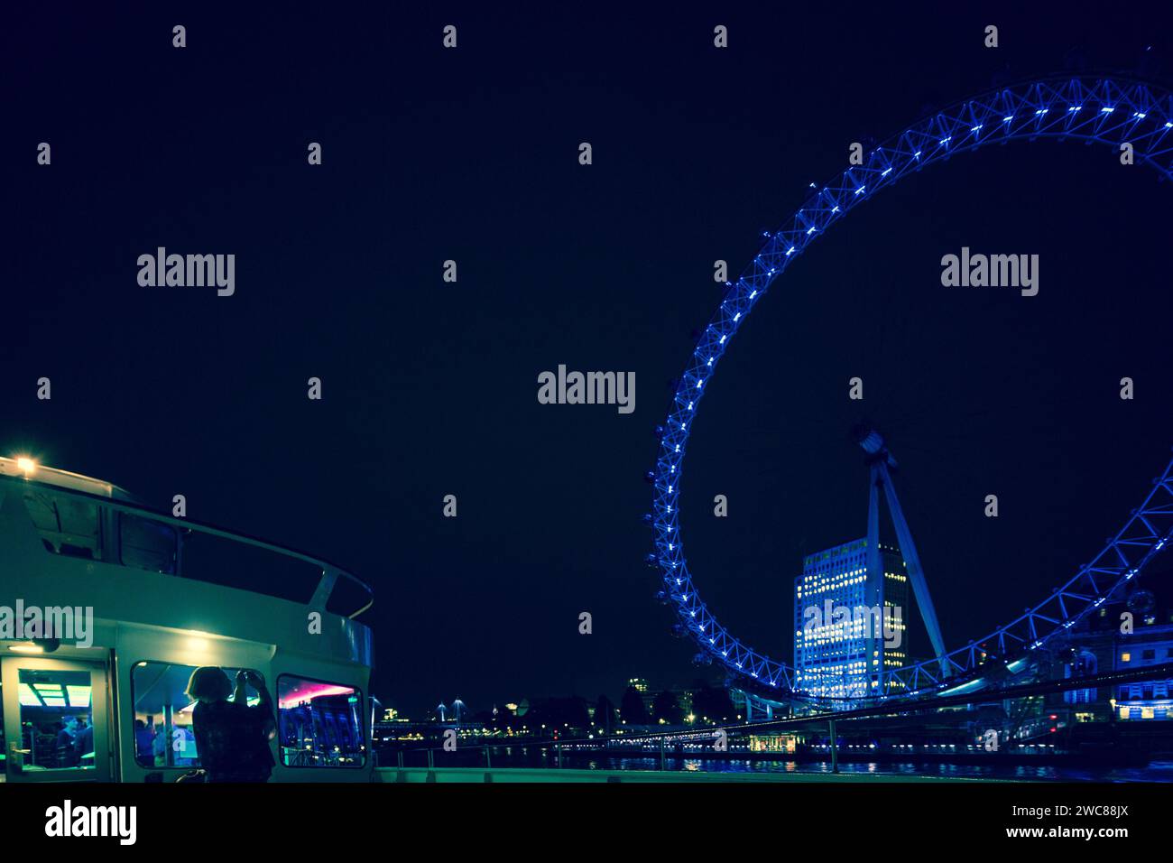 The London Eye, or the Millennium Wheel, is a cantilevered observation ...