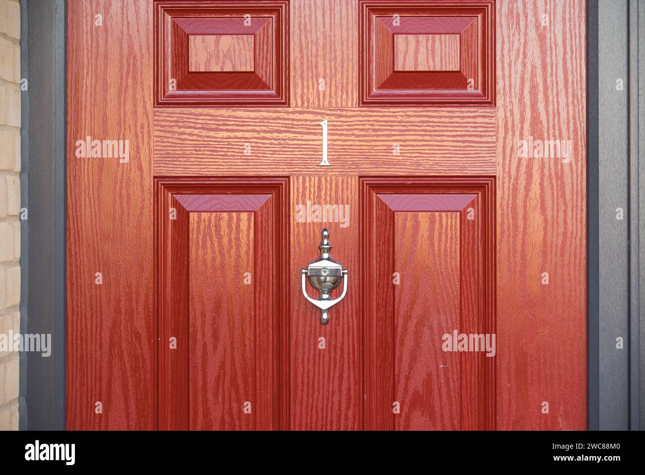 Front Door Number 1 Stock Photo - Alamy