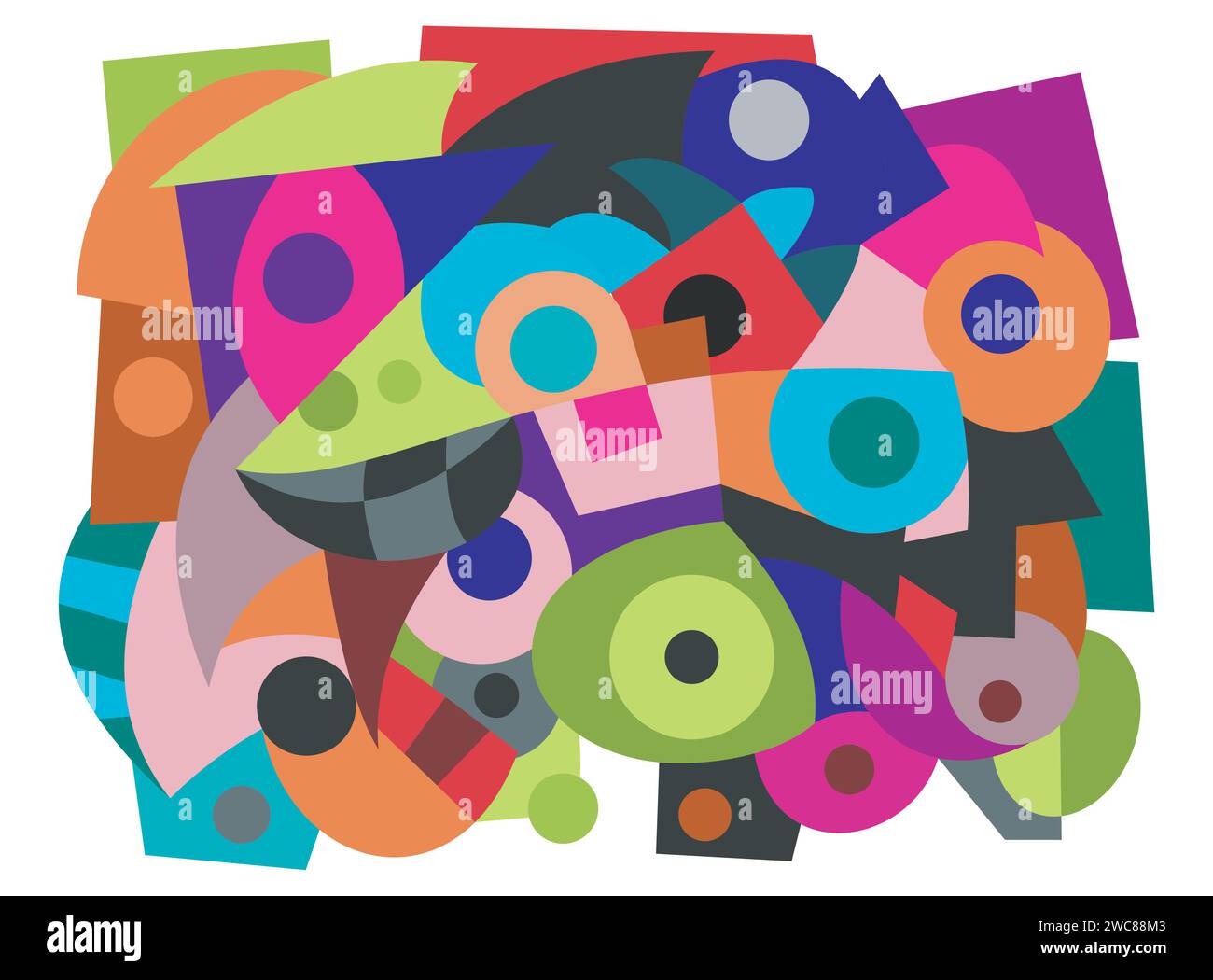 colorful abstract art Stock Vector Image & Art - Alamy