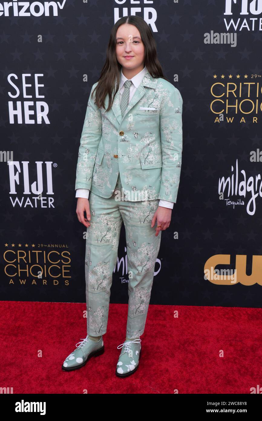 Bella Ramsey arrives at the 29th Critics Choice Awards on Sunday, Jan ...