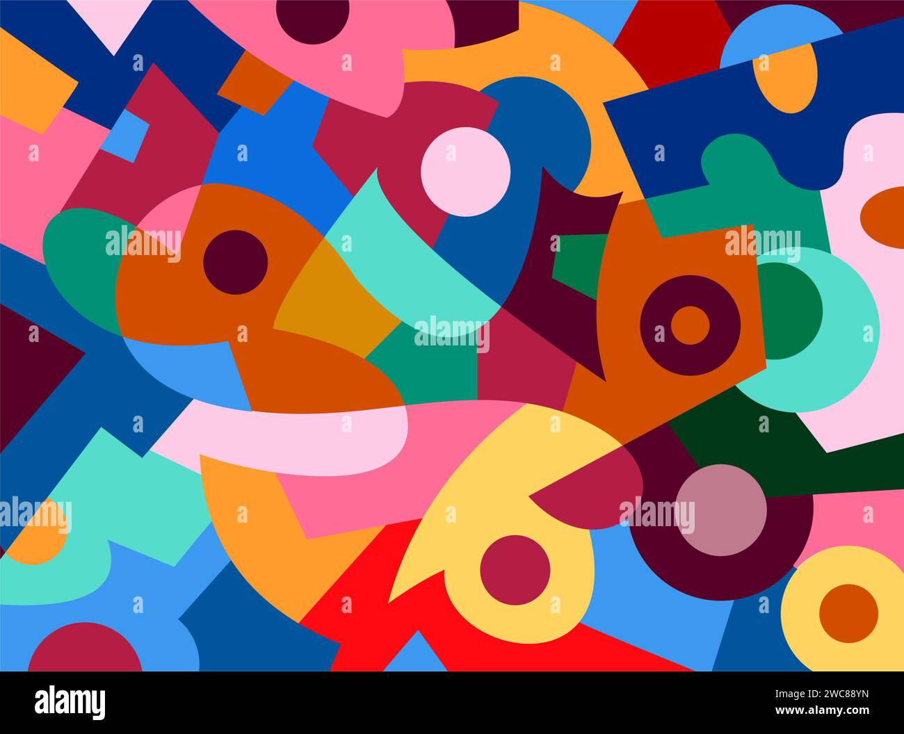 colorful abstract art Stock Vector Image & Art - Alamy