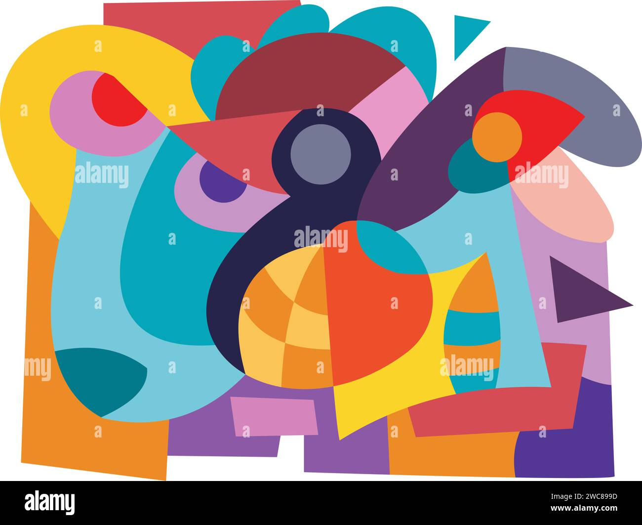 colorful abstract art Stock Vector Image & Art - Alamy