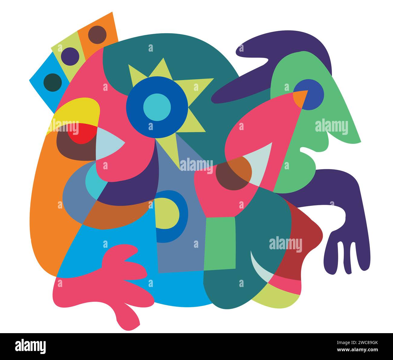 colorful abstract art Stock Vector Image & Art - Alamy