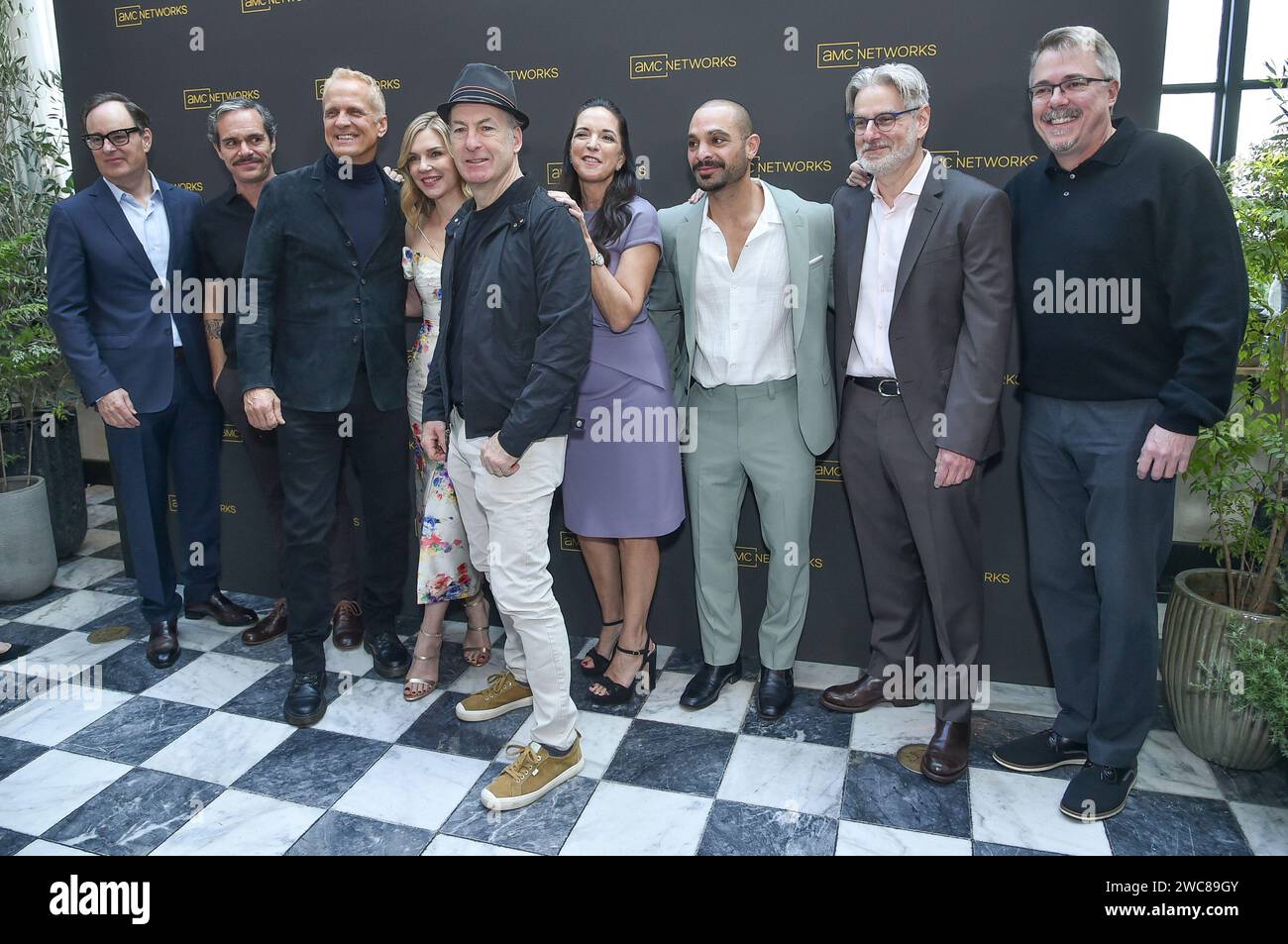 Dan McDermott, from left, Tony Dalton, Patrick Fabian, Rhea Seehorn ...