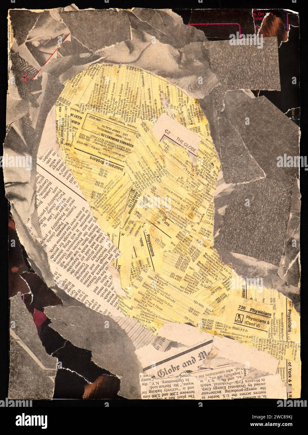 Collage art newspaper hi-res stock photography and images - Alamy