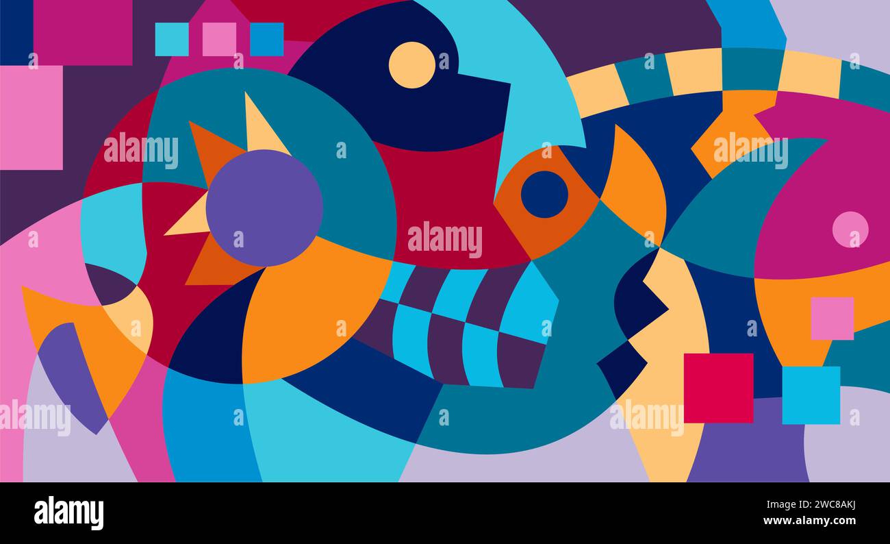 colorful abstract art Stock Vector Image & Art - Alamy