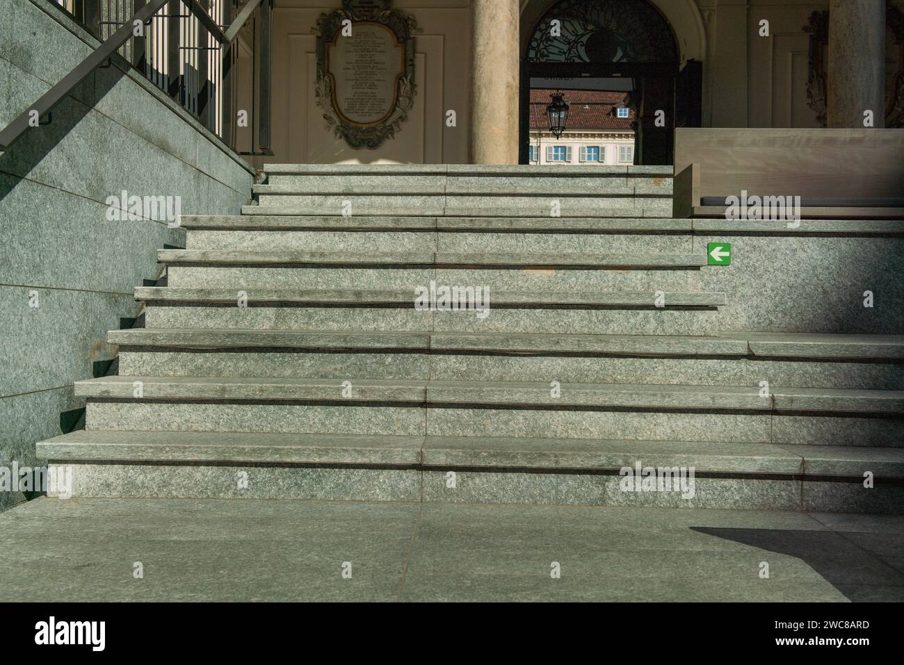 staircase architecture, detail of the external staircase leading to the ...