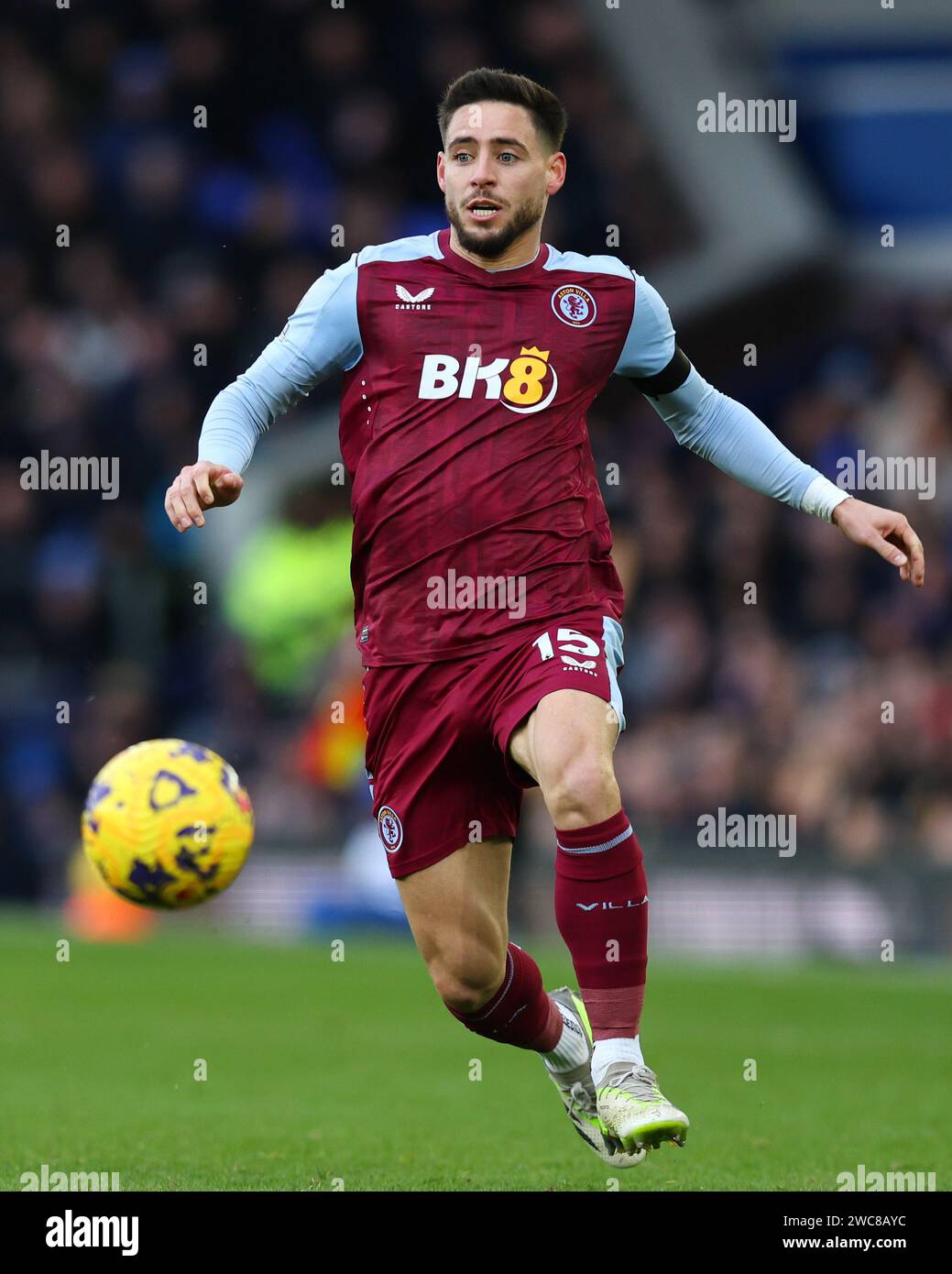 Liverpool, UK. 14th Jan, 2024. Alex Moreno of Aston Villa during the ...