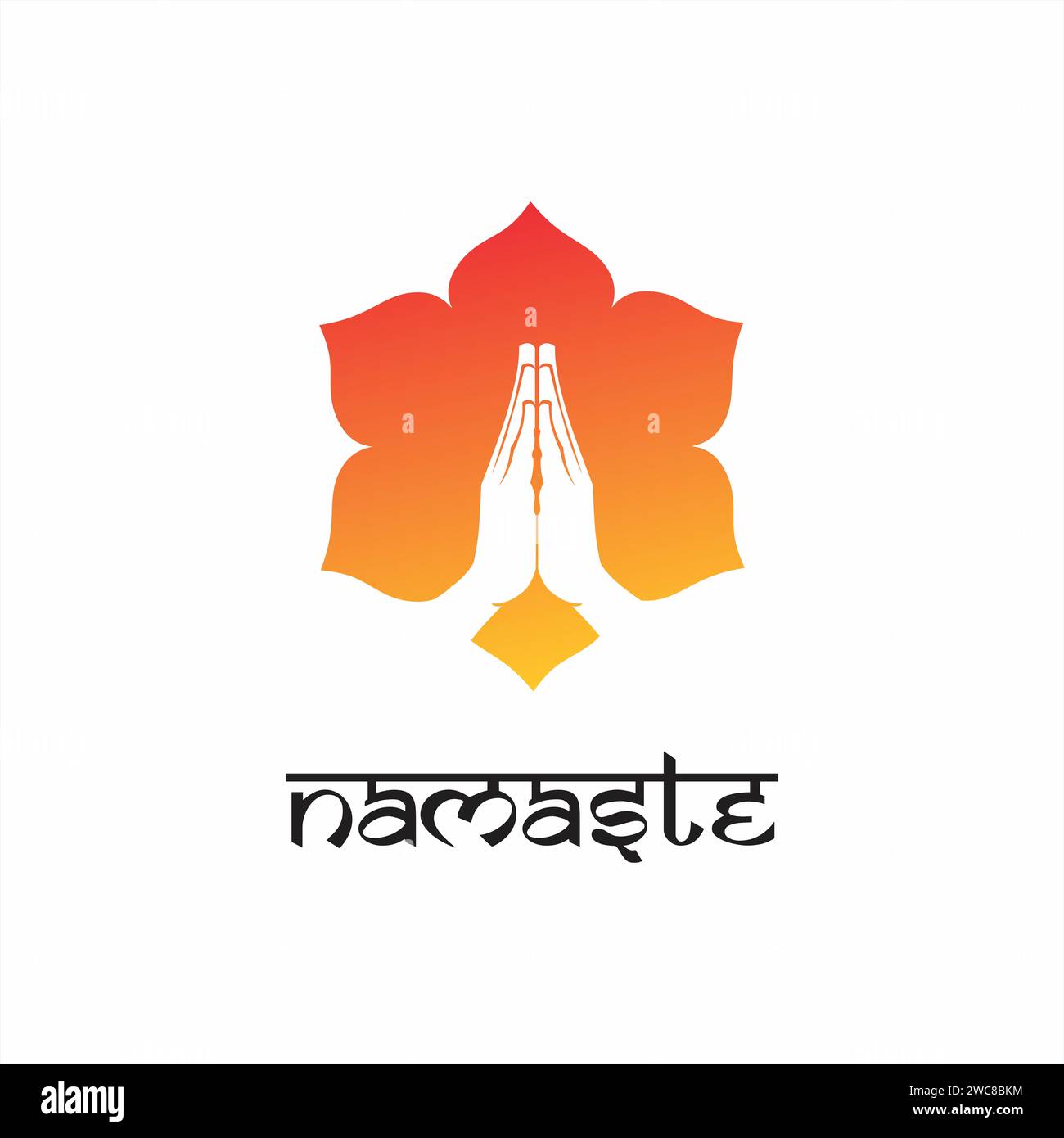 India namaste gesture Cut Out Stock Images & Pictures - Alamy