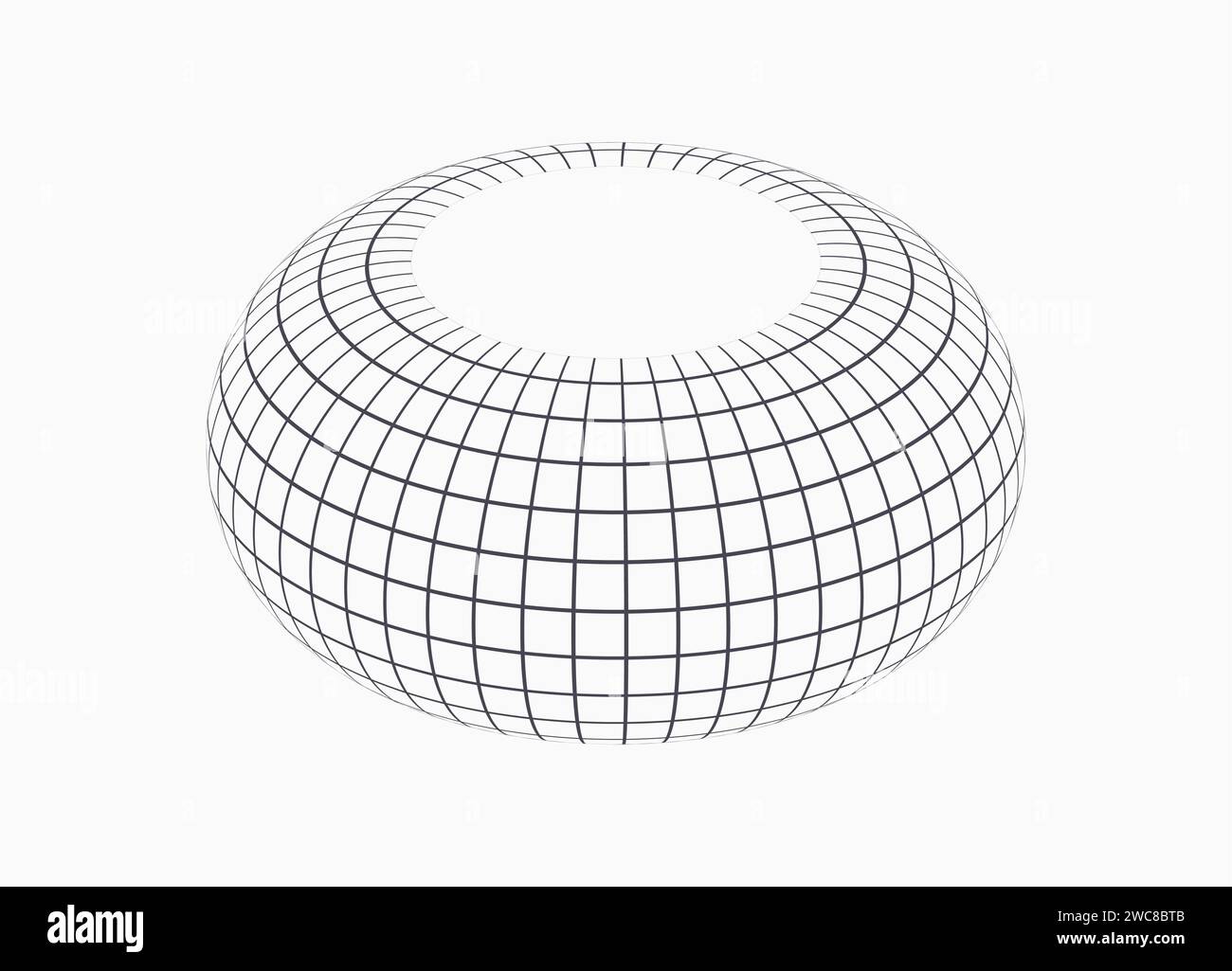 Wireframe globe sphere graphic planet circle concept. Vector Wire ...