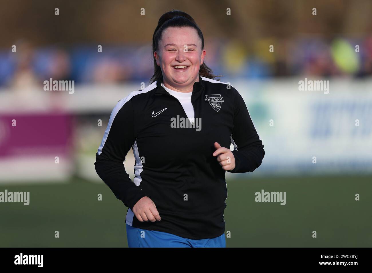 Durham City on Sunday 14th January 2024. Durham Women's Erin Nicholson ...