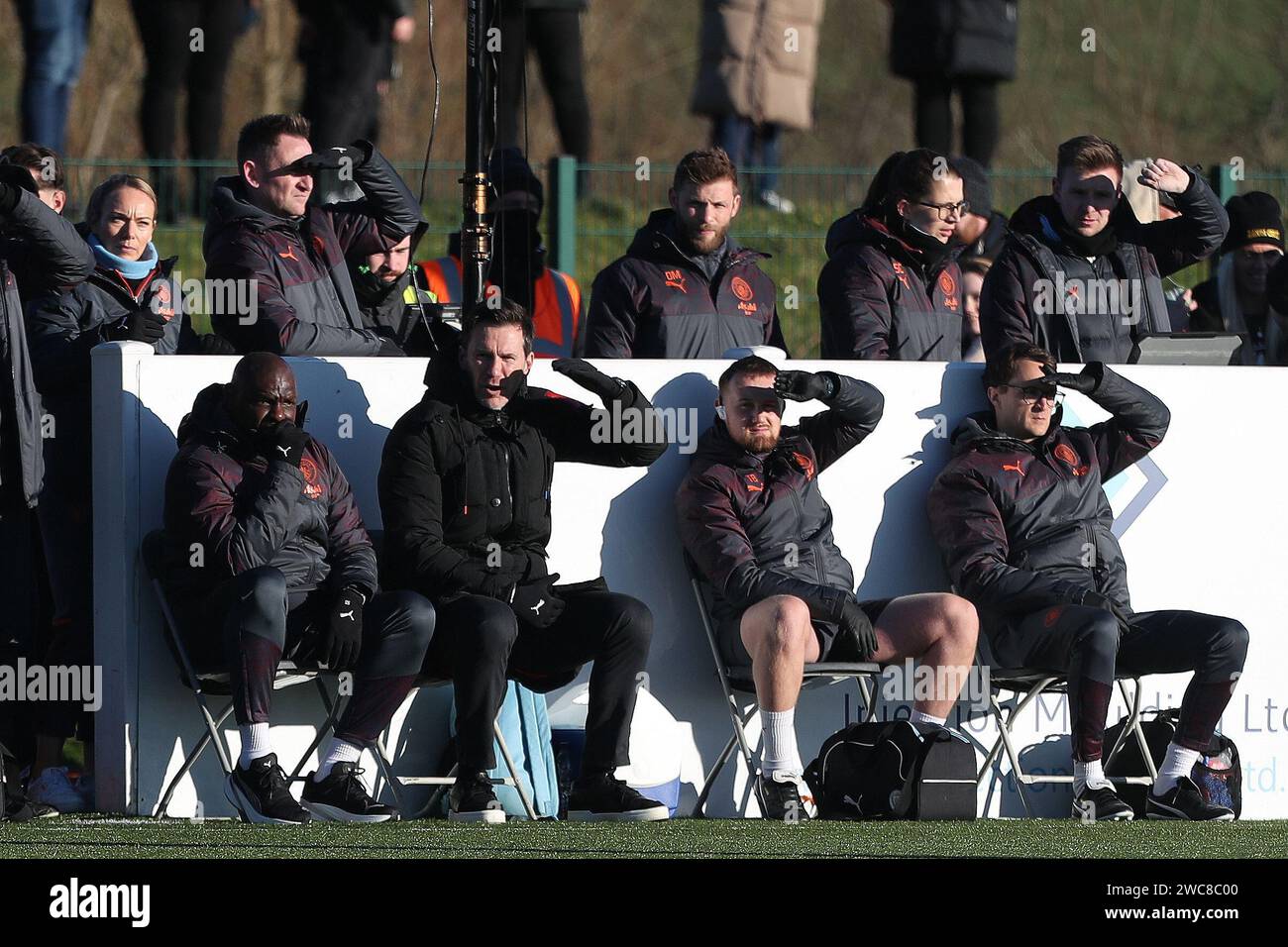 Durham City on Sunday 14th January 2024. Manchester City's Manchester ...