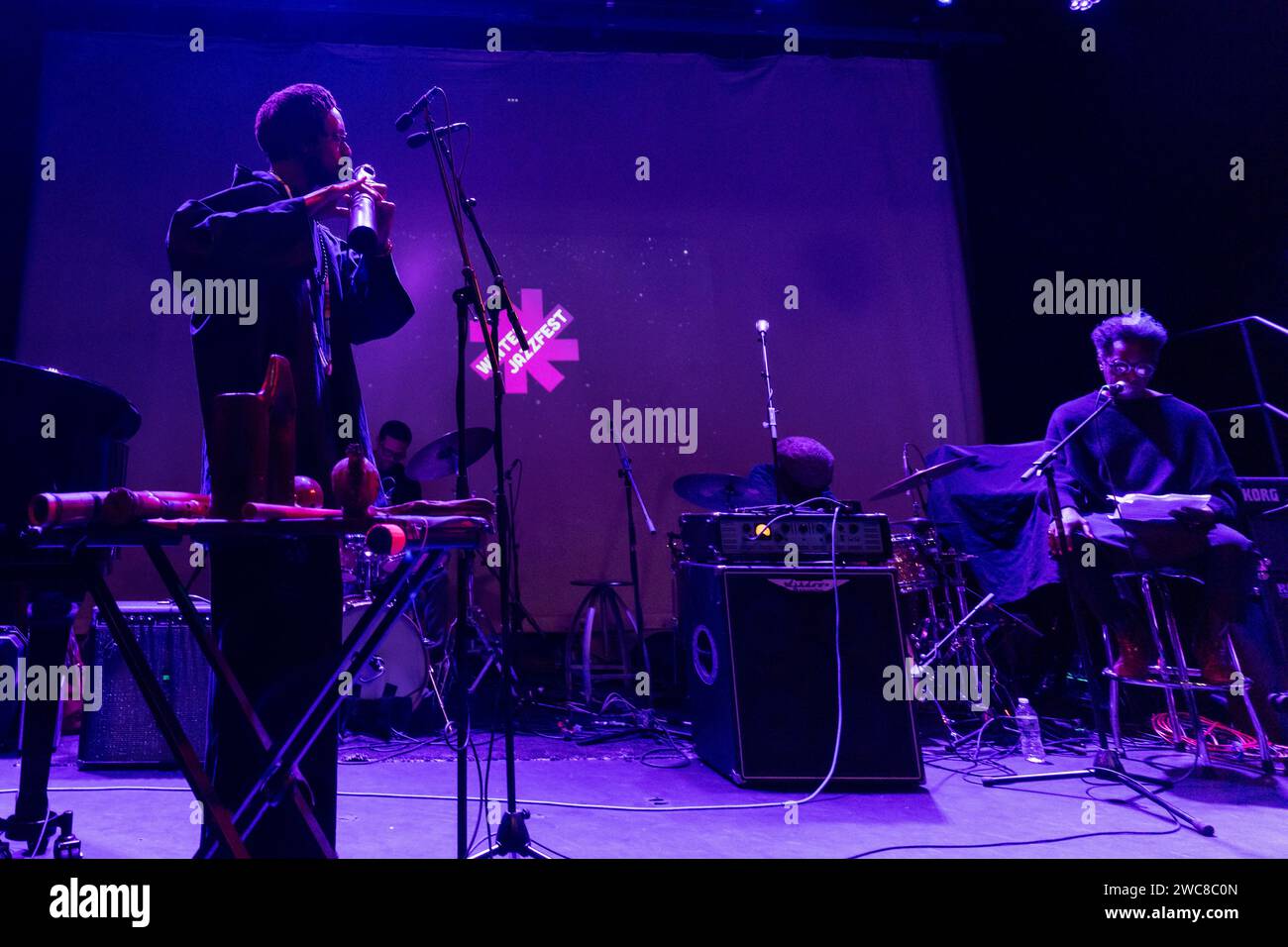 Shabaka performs with Jason Moran, Carlos Nino, Saul Williams during ...